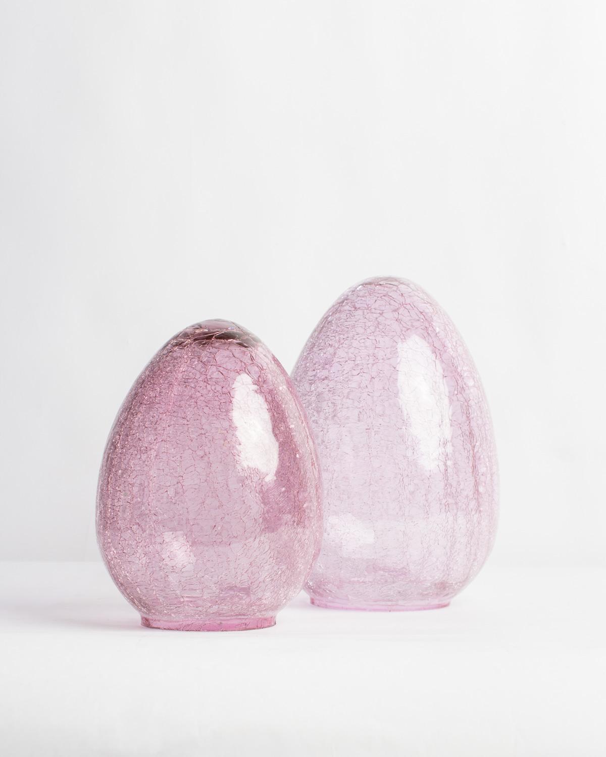 Amelia Glass Egg in Pink 6x8 | The Royal Standard